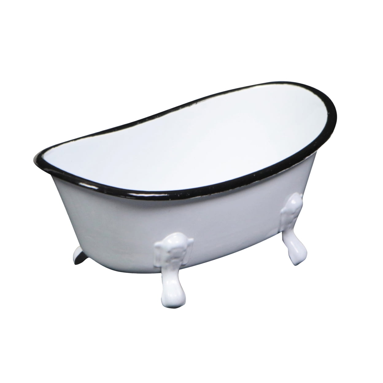 Handmade Cheungs Mini Metal Bathtub Tabletop Decor in White with ...