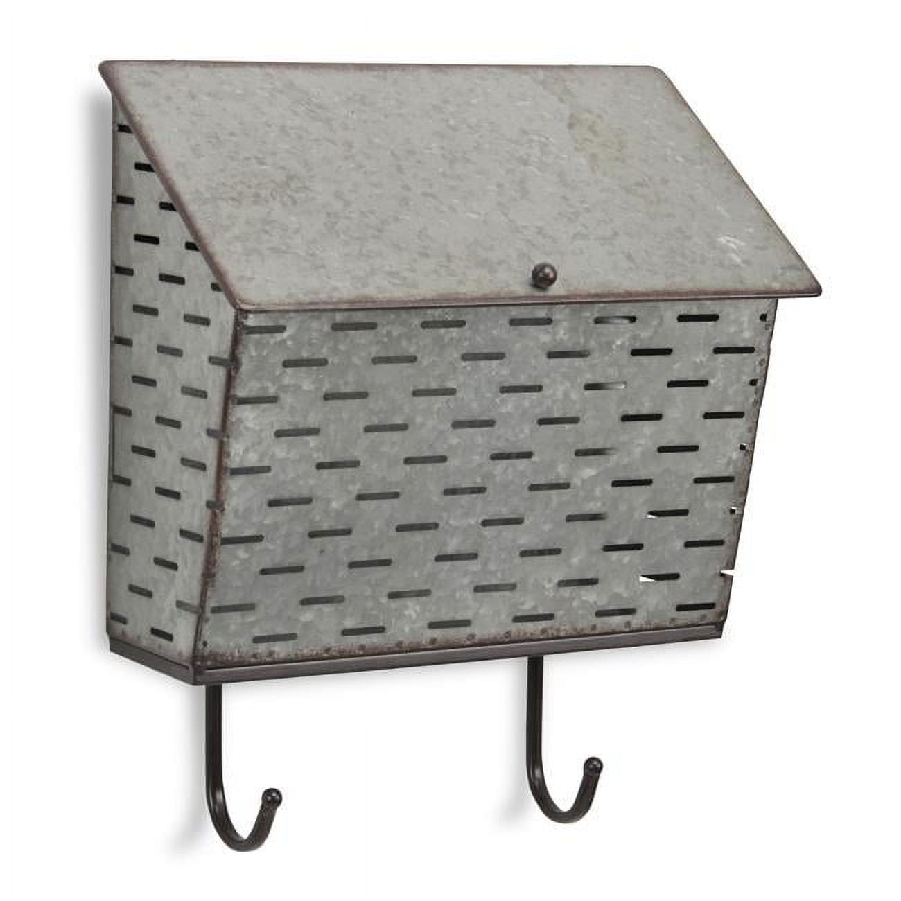 Cheungs Decorative Galvanized Olive Bucket Styled Hanging Mailbox ...