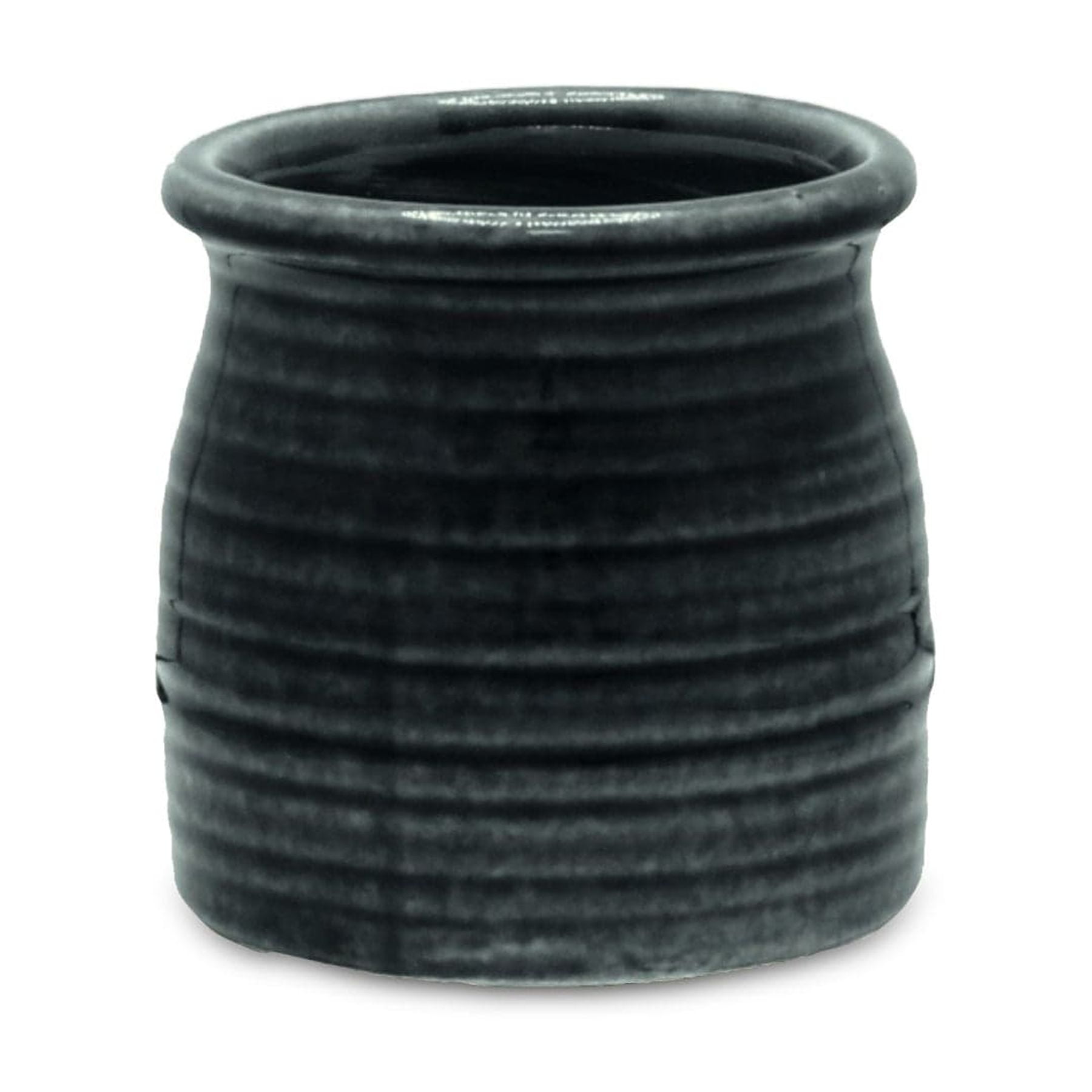 Cheungs Kifon Curved Ceramic Ceramic Pot - Dark Gray Small - Walmart.com