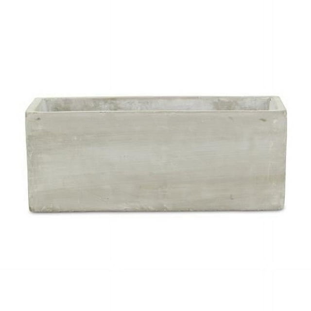 Cheungs Urbanstone Rectangular Cement Planter, Hand-Finished, Weather ...