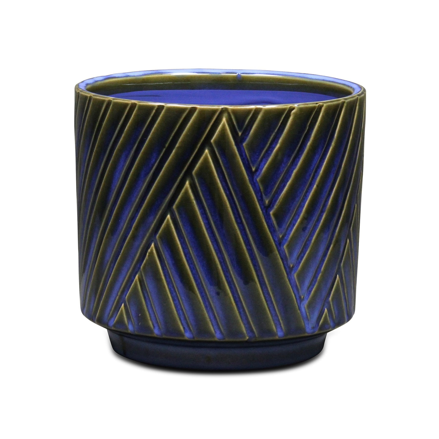 Cheungs 5919BGR Parlora Crossed Diagonal Pattern Straight Side Ceramic ...