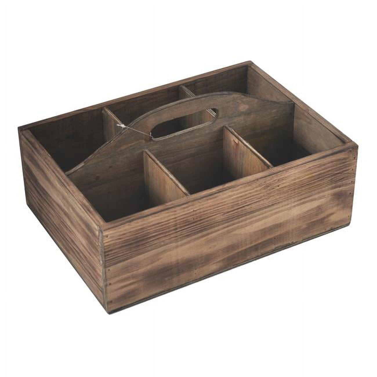 Cheungs 6-Compartment Wood Caddy - Walmart.com