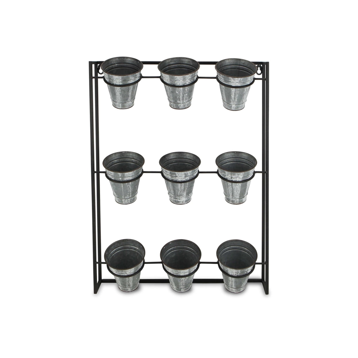 Cheungs 9 Pot Wall Planter With Metal Wall Frame - Walmart.com