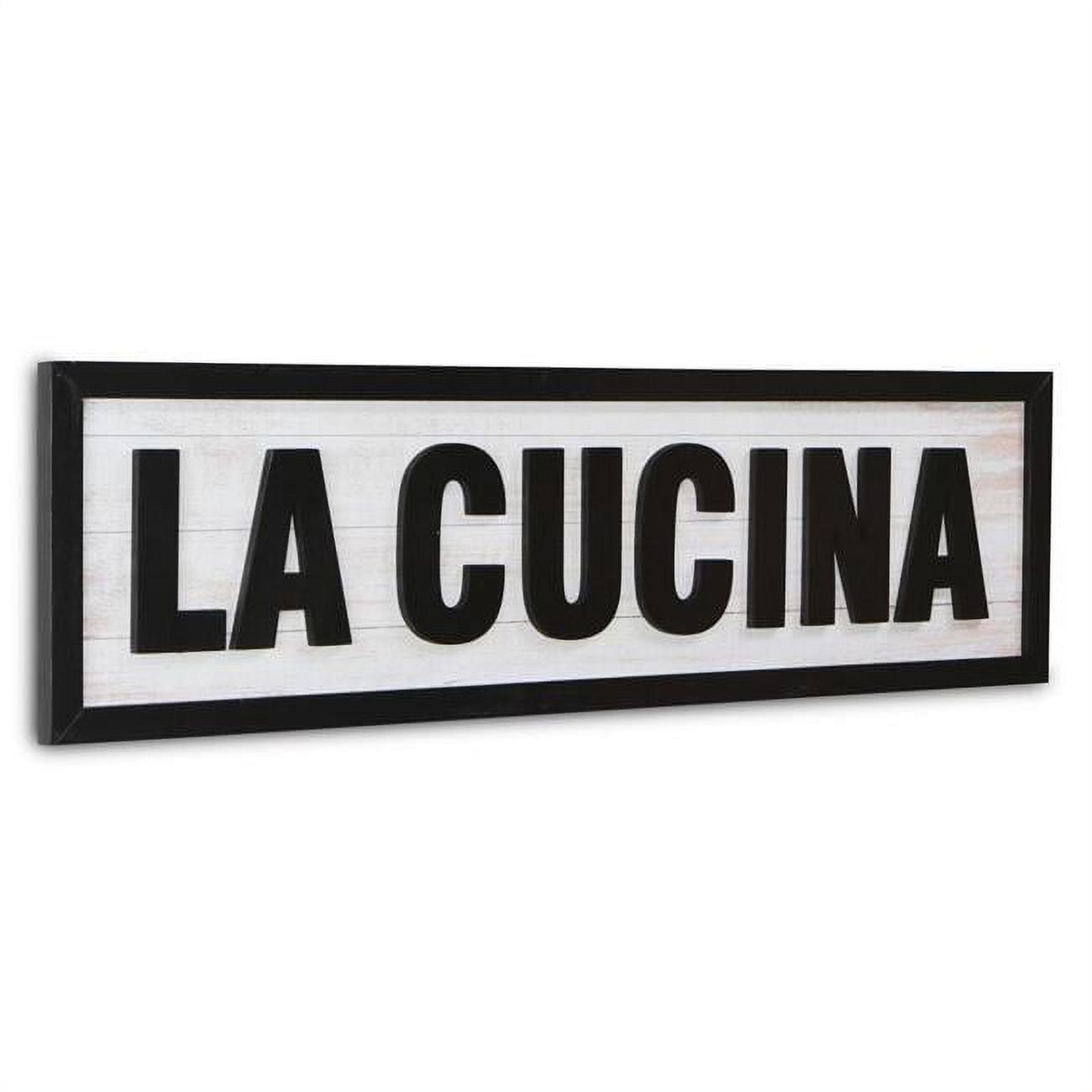 Cheungs Bold Modern Farmhouse La Cucina Sign - Walmart.com