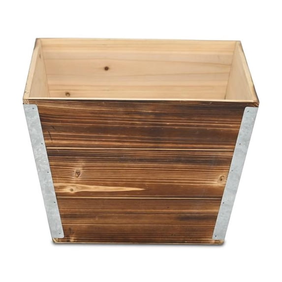Cheungs 6163BR-S Cavorn Tapered Square Planter Bucket, Brown - Small ...