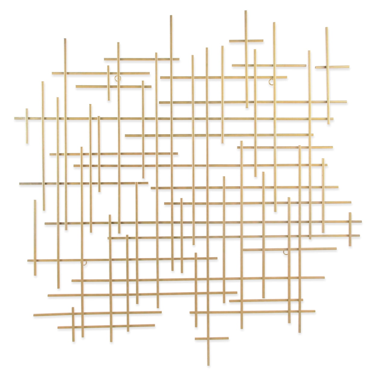 Cheungs Home Accent Large Gold Abstract Metal Wall Art - Walmart.com