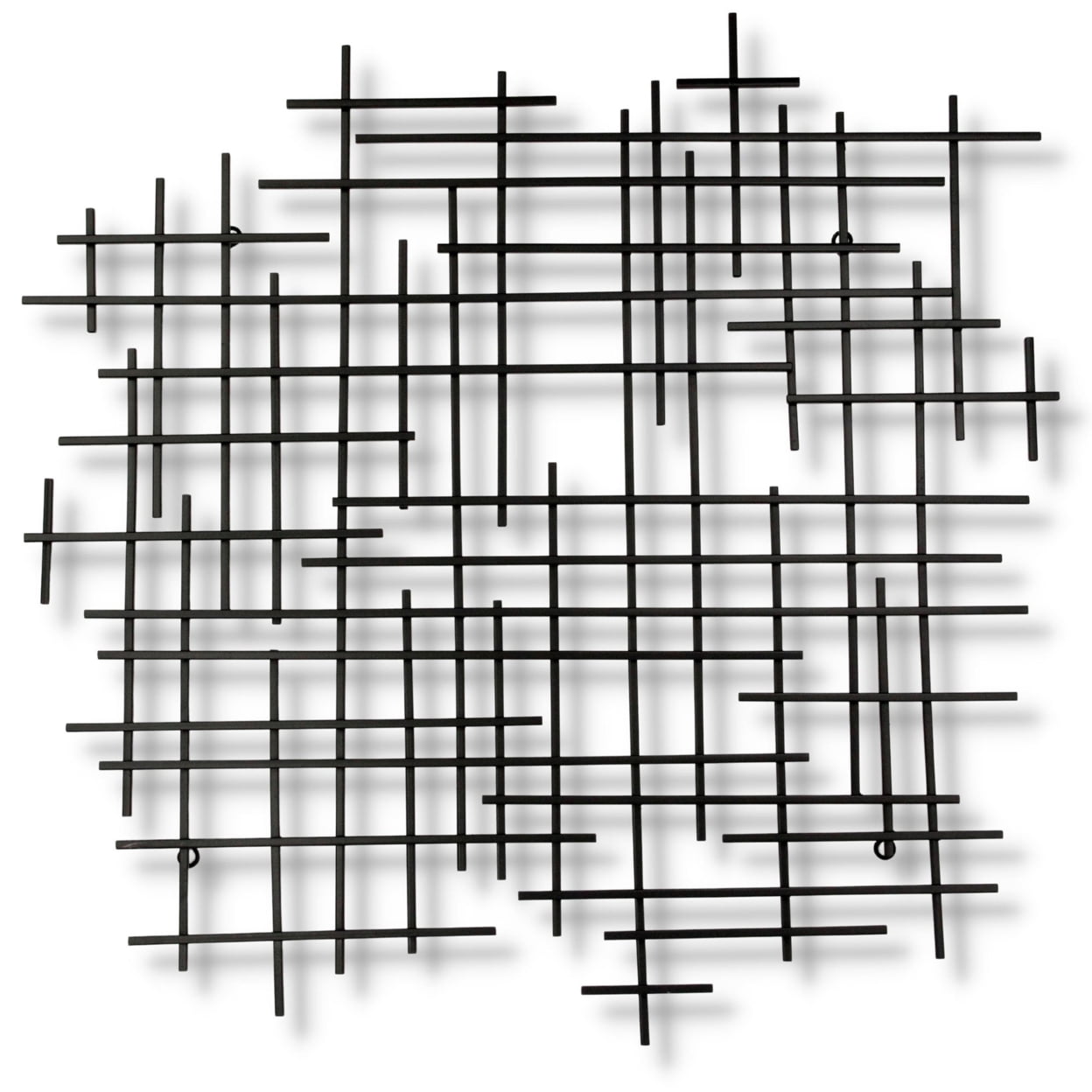 Cheungs Home Accent Small Black Abstract Metal Wall Art - Walmart.com