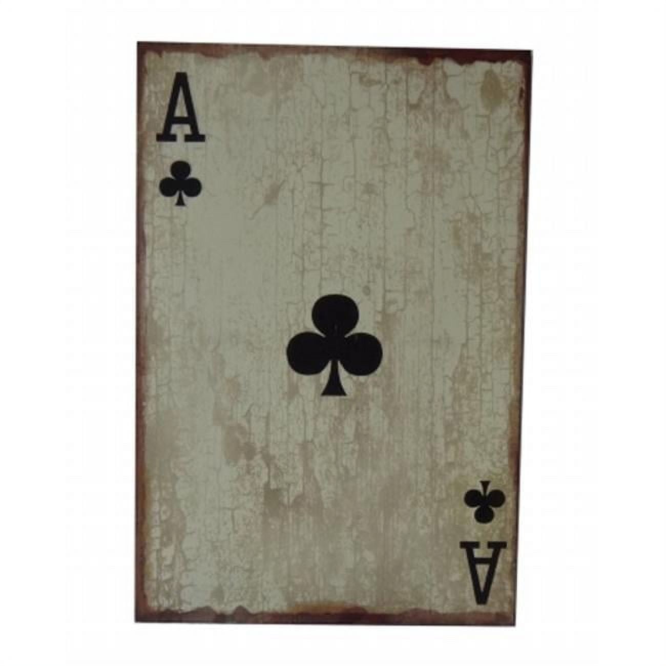 Cheungs Home Indoor Hall Decorative Ace Of Clubs Art Wooden Wall Decor ...