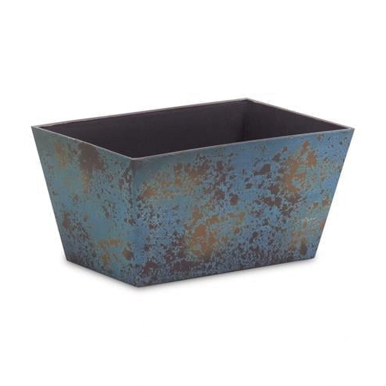 Cheungs PP-112RB Rectangular Planter with A Tapered Body - Rustic Blue ...