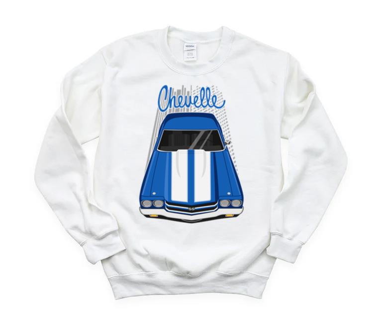 Chevelle SS 1970 Fathom Blue Vintage Retro Muscle Car Classic American ...
