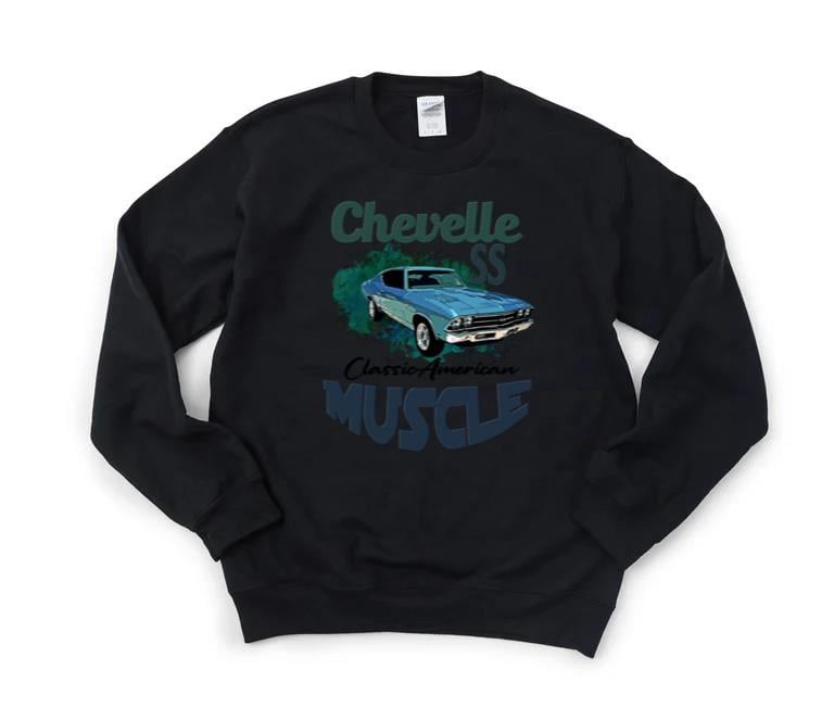 Chevelle SS Classic American Muscle Car Vintage Retro Auto Graphic ...