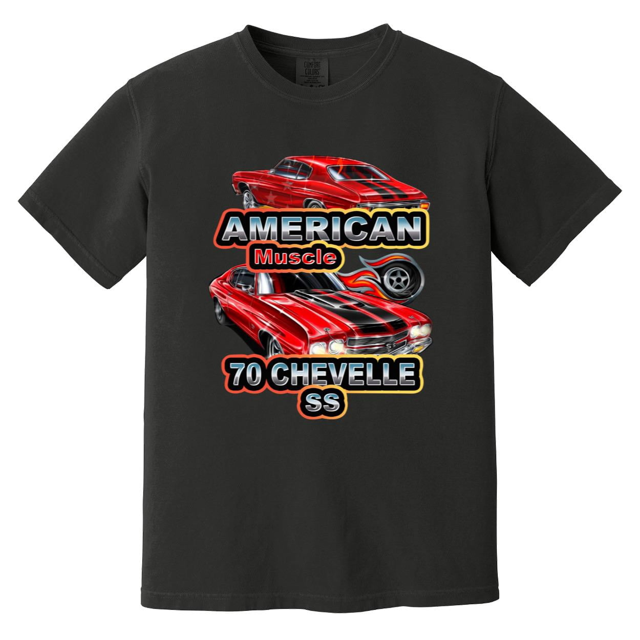 Chevelle SS Retro Muscle Car Tribute Graphic Design Comfort Color T ...
