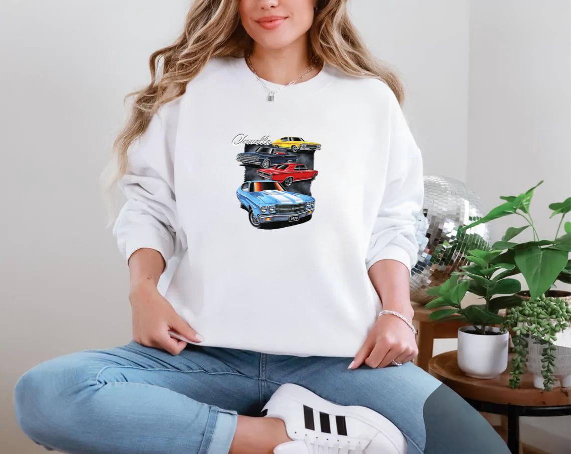 Chevelle SS Ride Graphic Sweatshirt for Classic Car Enthusiasts, for ...