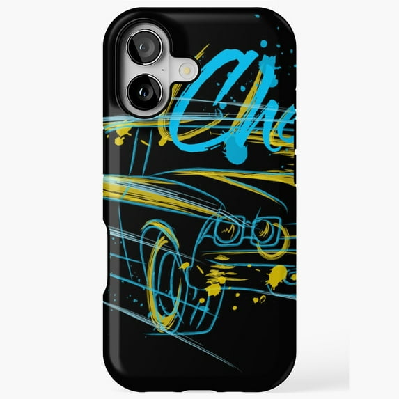 Chevelle Vintage Muscle Car Icon Artwork with iPhone 17 16 15 14 13 12 ...