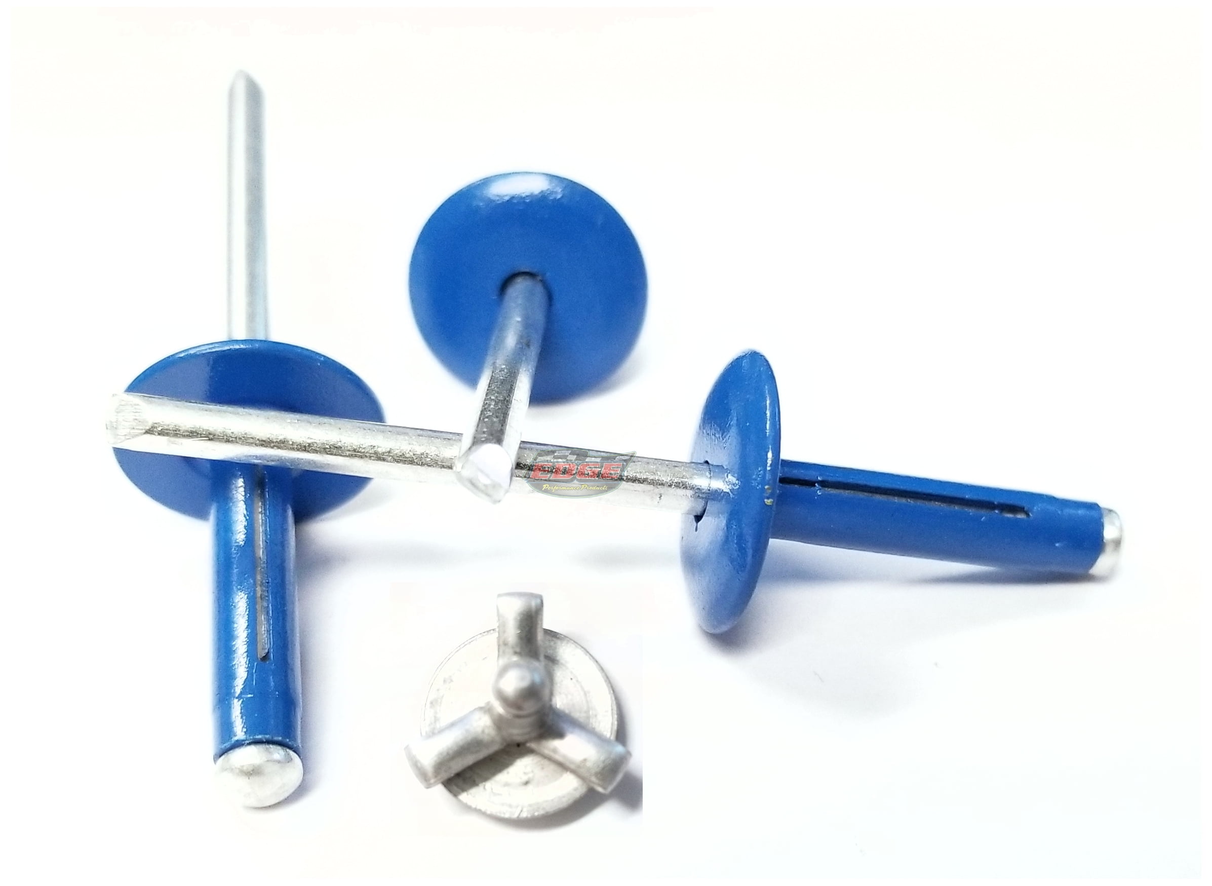 Cheveron Blue Pop Rivets 3/16" Tri-Fold Large Head Aluminum Mandrel ...