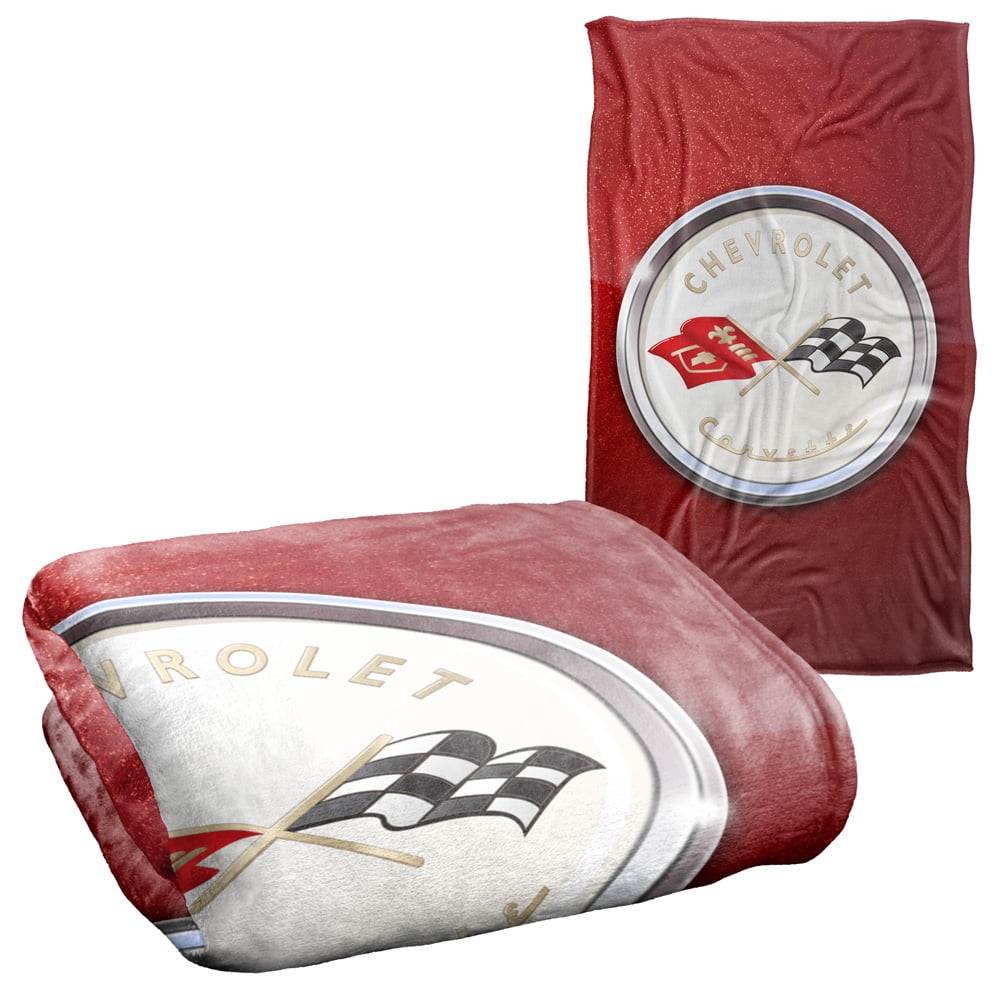 ChevrolET Corvette Emblem Fleck Silky Touch Super Soft Throw Blanket 36 ...