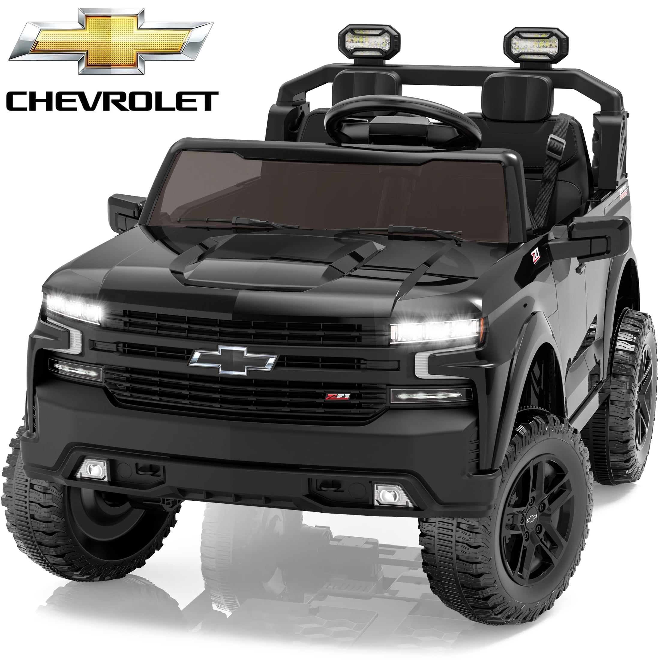 Chevrolet 24V Electric Ride on Car for Kids, 2 Seater Ride on Toys for ...
