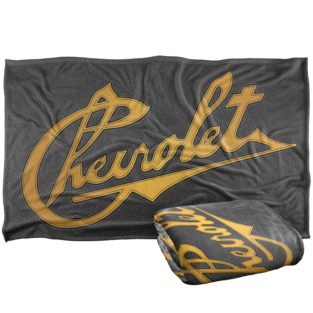 Chevrolet Blanket, 36'x58' Stitched Chevrolet Script Silky Touch Super ...