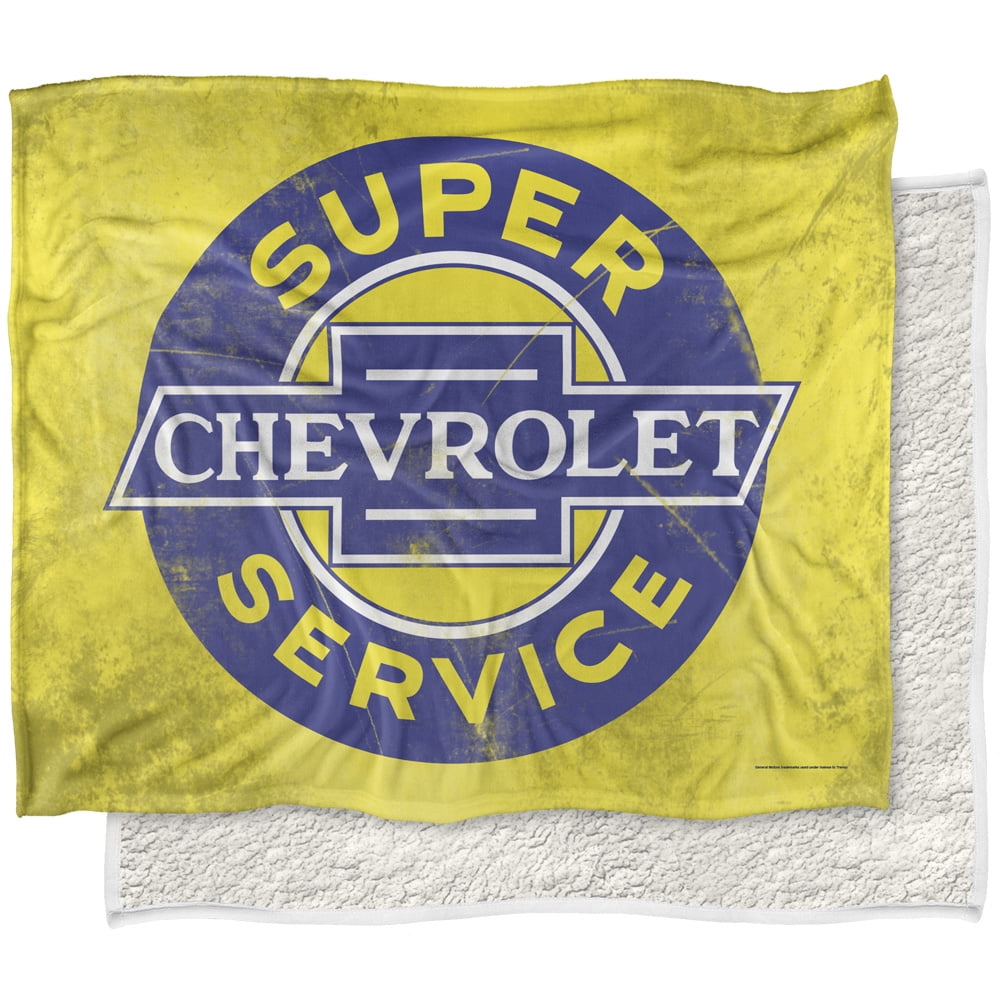 Chevrolet Blanket, 50'x60' Super Service Silky Touch Sherpa Back Super ...