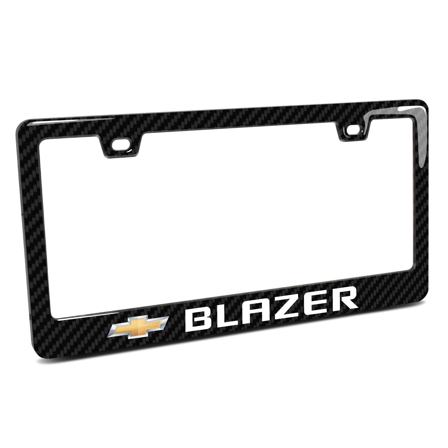 Chevrolet Blazer in 3D on Real Carbon Fiber Finish ABS Plastic License ...