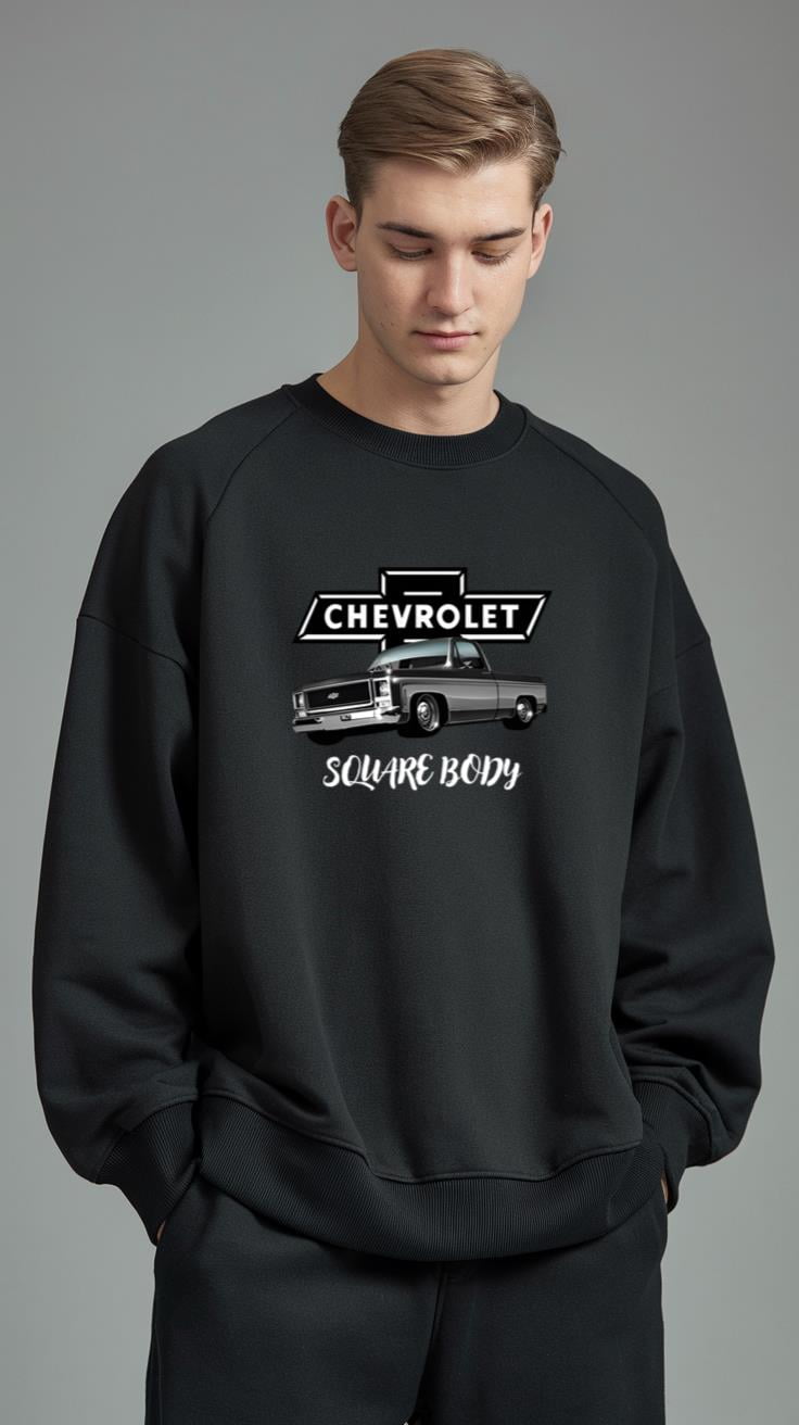 Chevrolet C10 Custom Square Body Pickup Truck Fan sweatshirt, for men ...