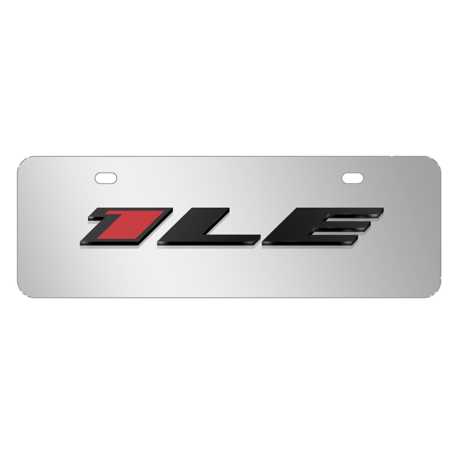 Chevrolet Camaro 1LE in 3D 12" x 4.25" European Look Chrome Half-Size ...