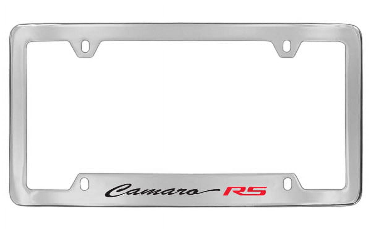 Chevrolet Camaro RS Chrome Plated Metal Bottom Engraved License Plate ...