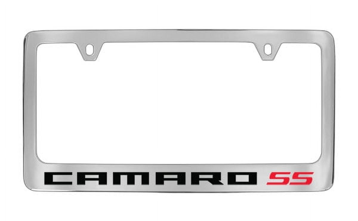 Chevrolet Camaro SS Chrome Plated Metal License Plate Frame Holder ...