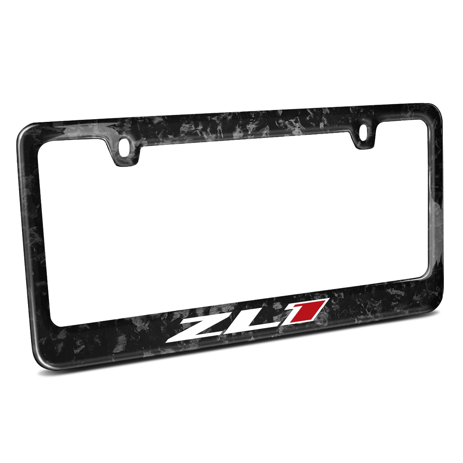 Chevrolet Camaro ZL1 Logo Real Black Forged Carbon Fiber License Plate ...