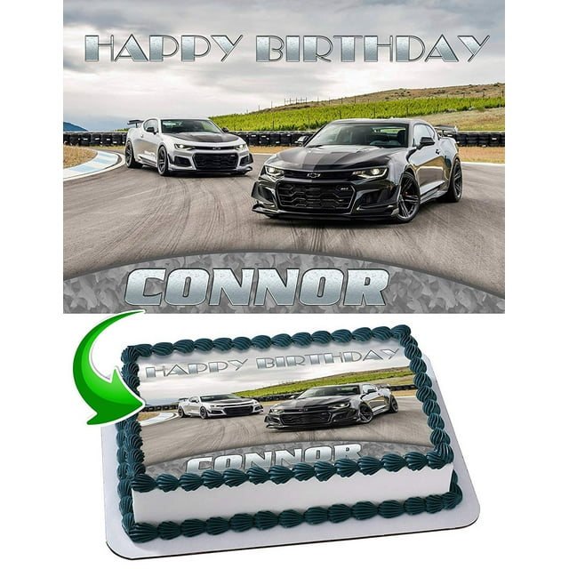 Chevrolet CamaroE Edible Cake Image Topper Personalized Birthday Party ...