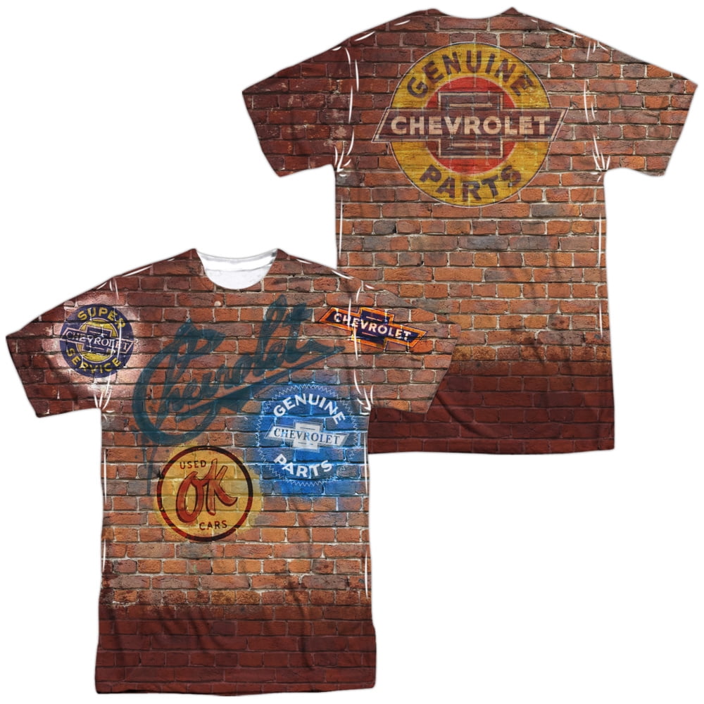 Chevrolet Chevy Shop Wall Unisex Adult Sublimated Costume T Shirt ...
