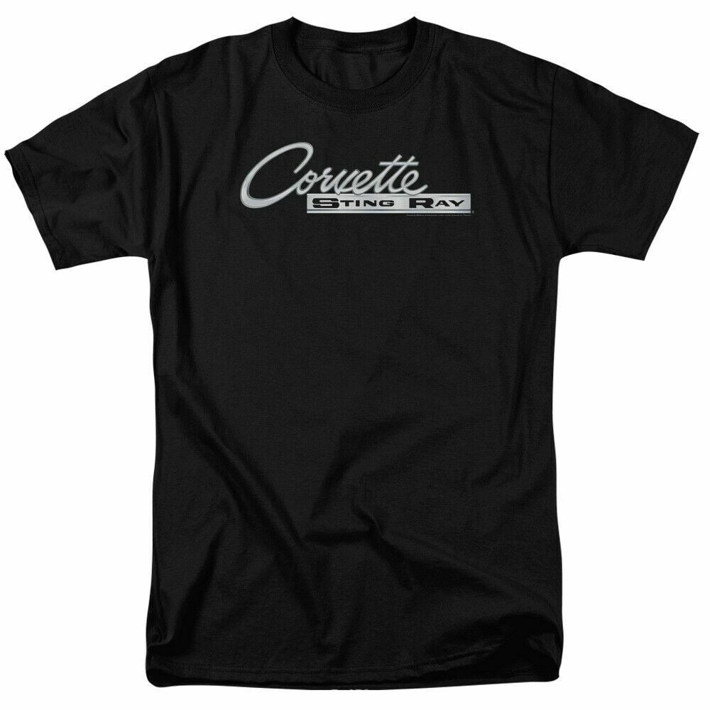 Chevrolet Chrome Stingray Logo T Shirt Mens Licensed Auto Corvette Tee ...