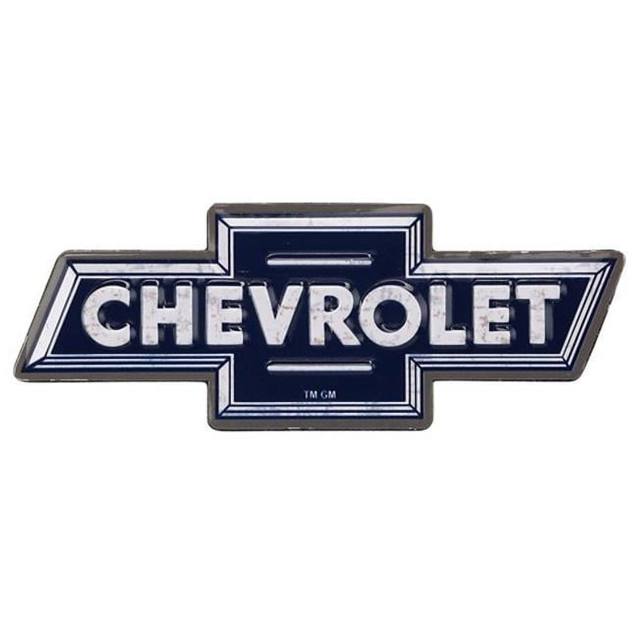 Chevrolet Classic Styled Bowtie Logo Embossed Tin Magnet - Walmart.com
