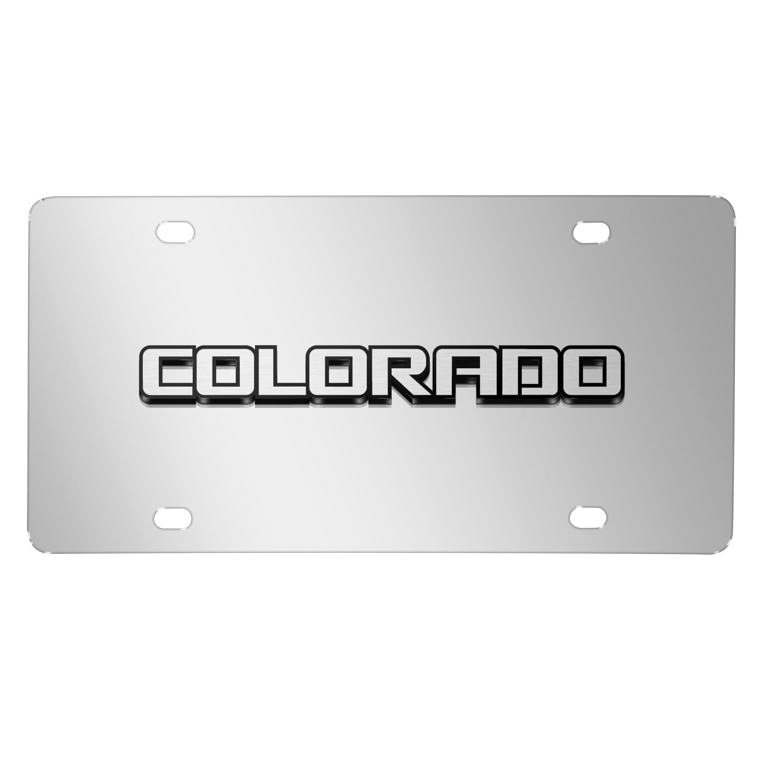 Chevrolet Colorado 3D Nameplate Mirror Chrome Stainless Steel License ...