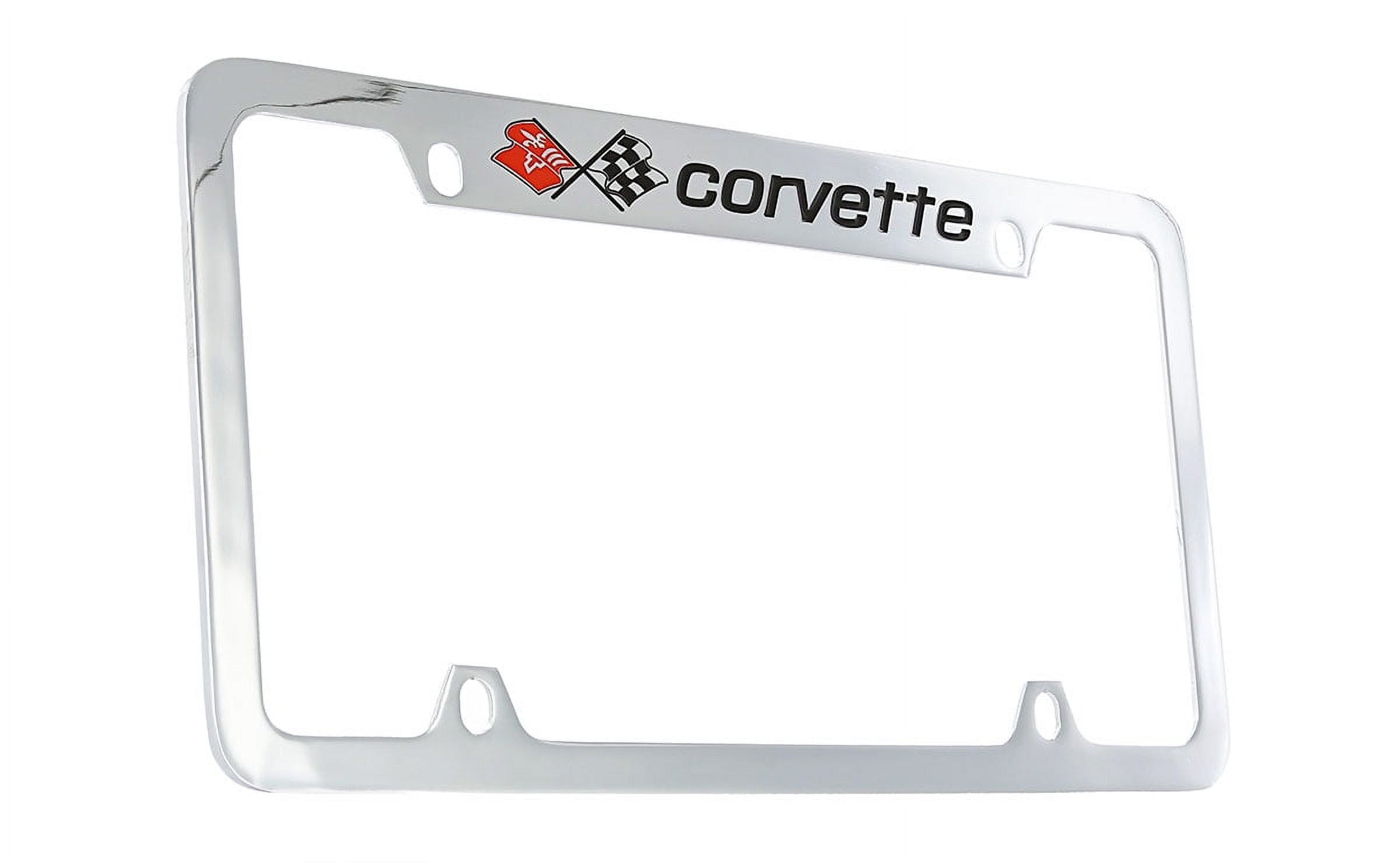 Chevrolet Corvette C3 Chrome Plated Metal Top Engraved License Plate ...