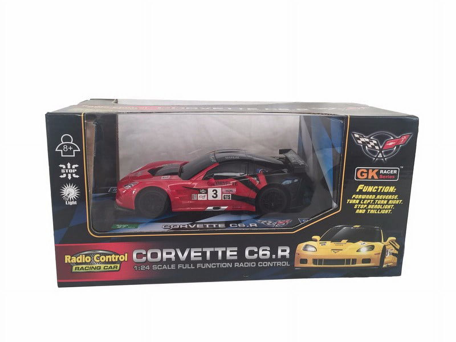 Chevrolet Corvette C6-R R/C Radio Remote Control Car 1:24 Scale (Red ...