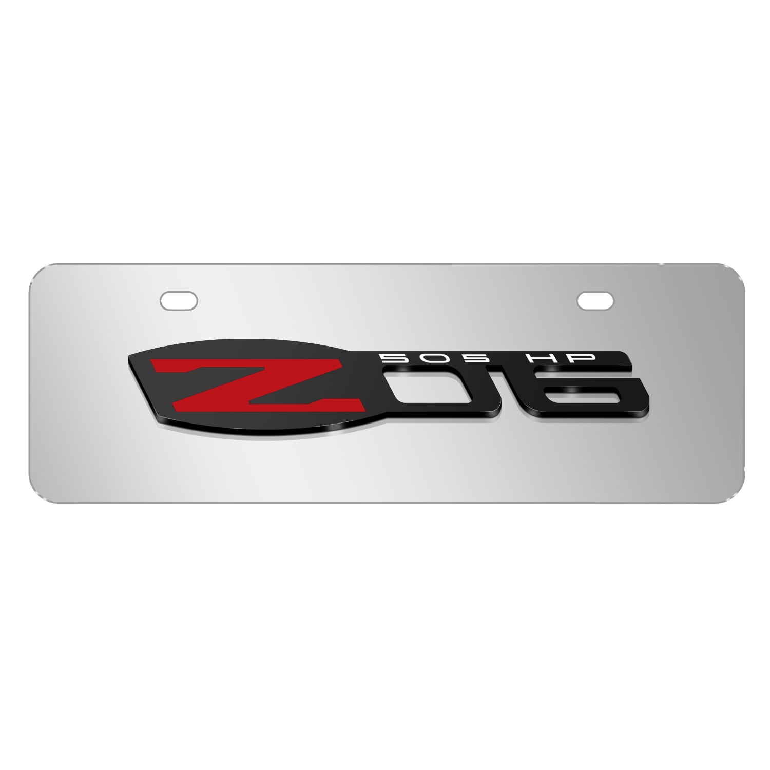 Chevrolet Corvette C6 Z06 in 3DLogo 12" x 4.25" European Look Chrome ...