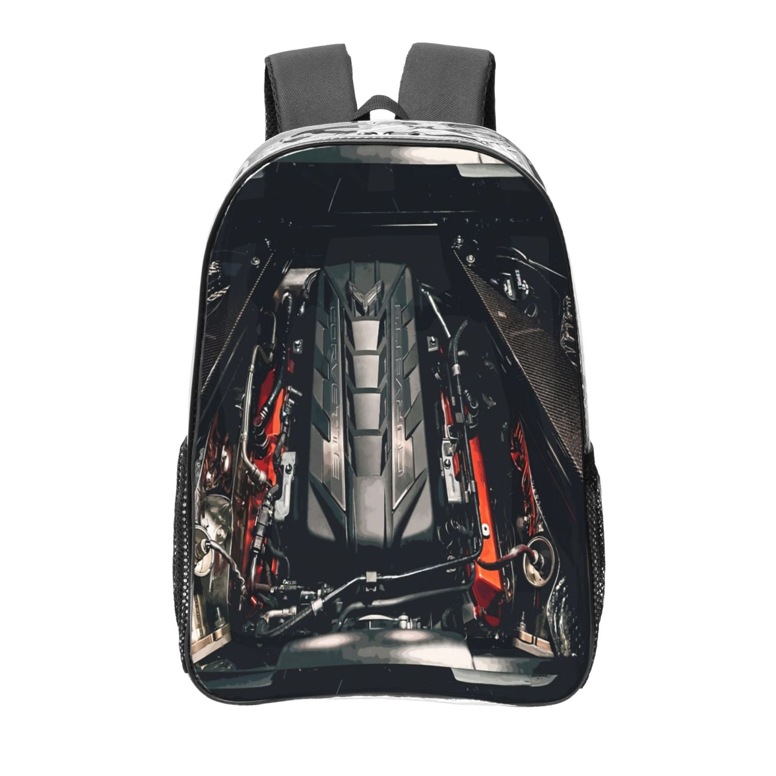 Chevrolet Corvette C8 Engine Transparent Backpack Fashion Travel ...