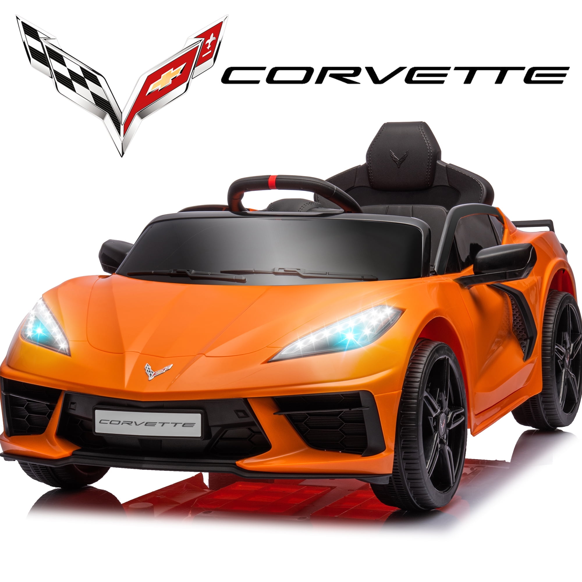 Chevrolet Corvette C8 Licensed Kid's Ride on Car, 12V Battery Powered ...