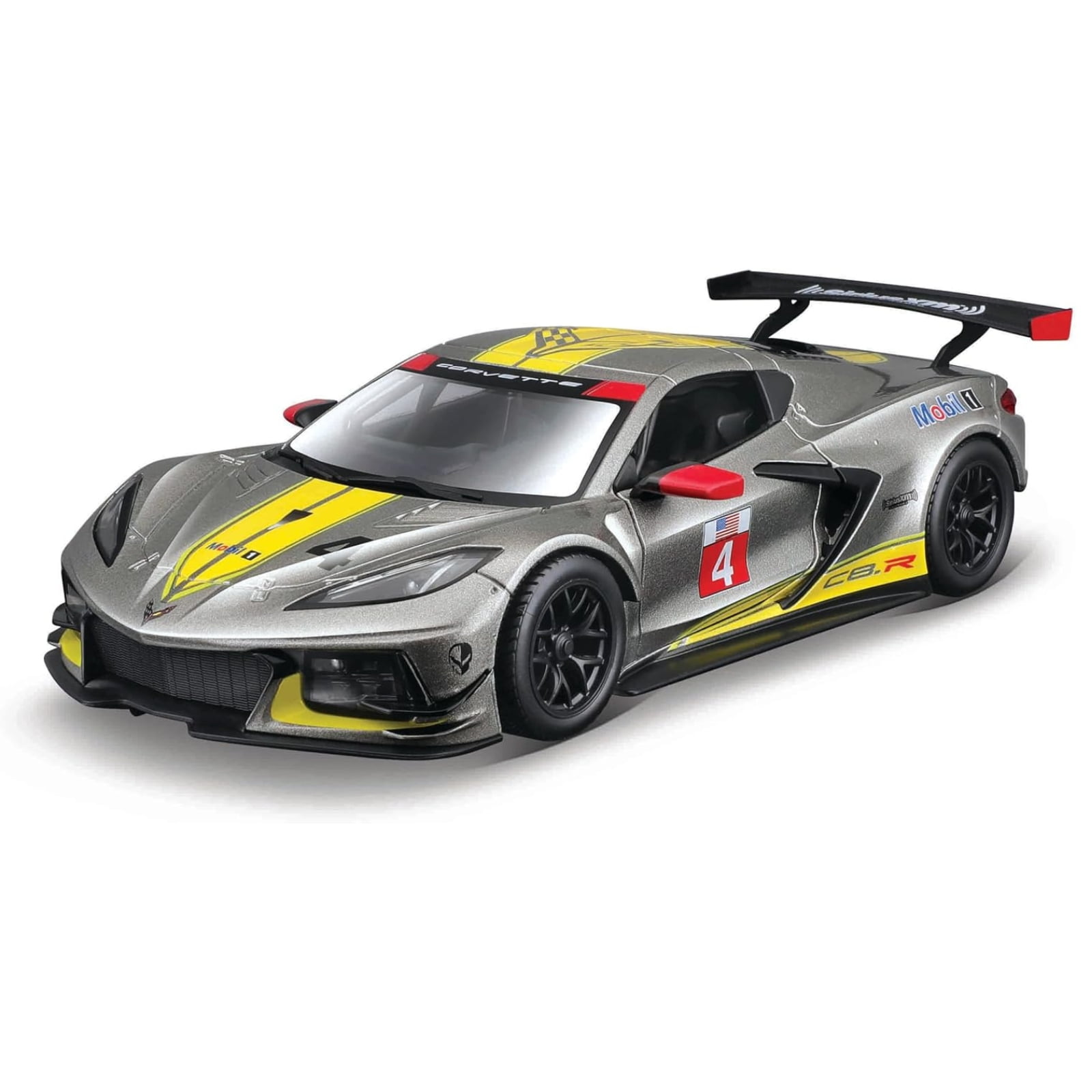 Chevrolet Corvette Diecast Model 1:24 scale Grey Bburago - Walmart.com