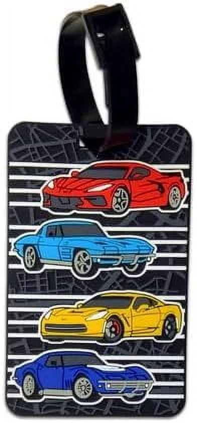 Chevrolet Corvette Luggage Tag for Suitcases - w/ID Insert and Black ...