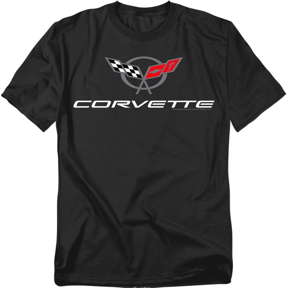 Men's Chevy Corvette Modern Emblem T-shirt XXXX-Large Black - Walmart.com