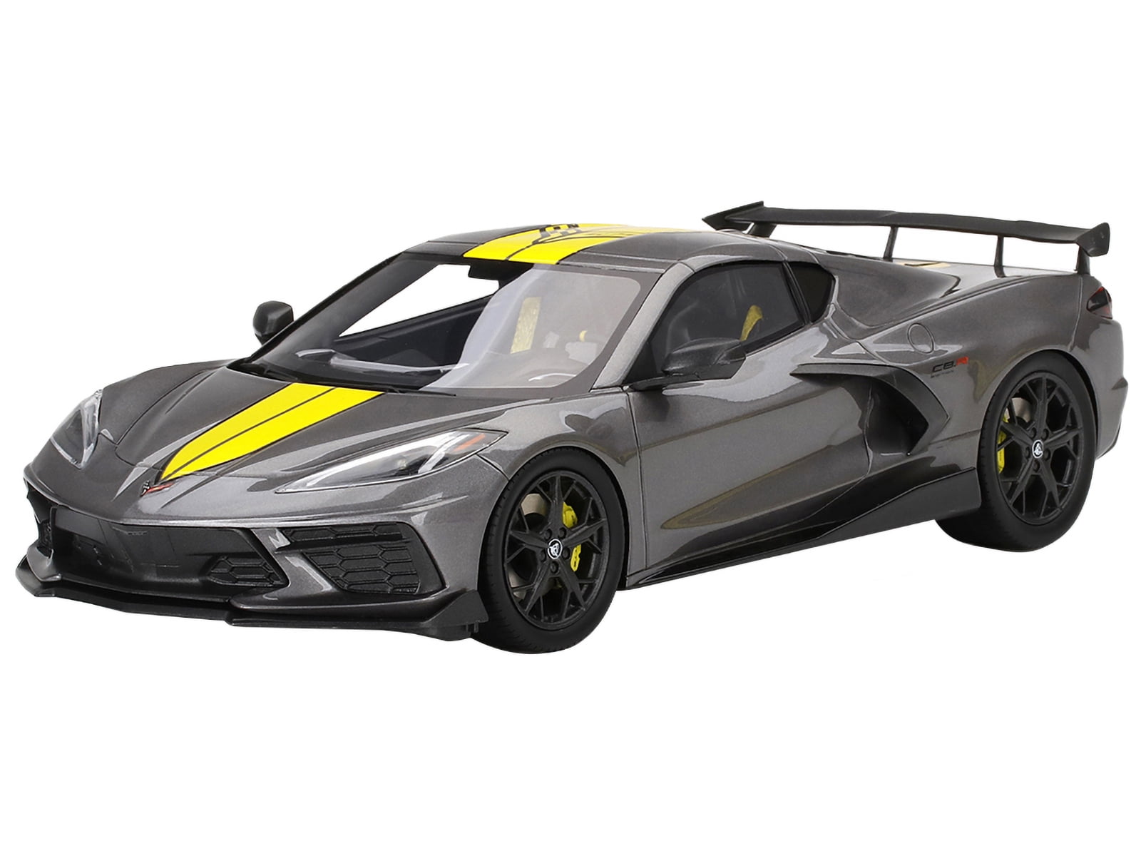 Chevrolet Corvette C8.R 1/18 Model Car, Hypersonic Gray/Yellow, IMSA ...
