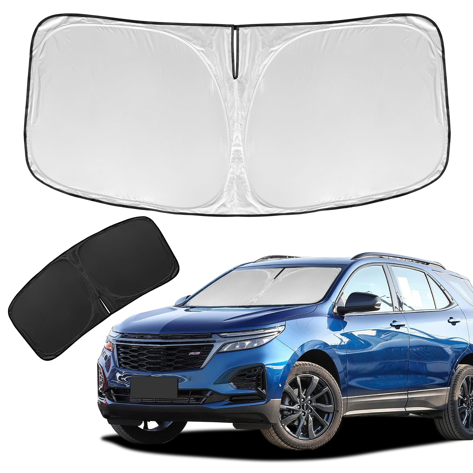 for Chevrolet Equinox 2018-2023 IFF17 2024 2025 Sun Sunshade Windshield Cover - 4 Layers Front ...