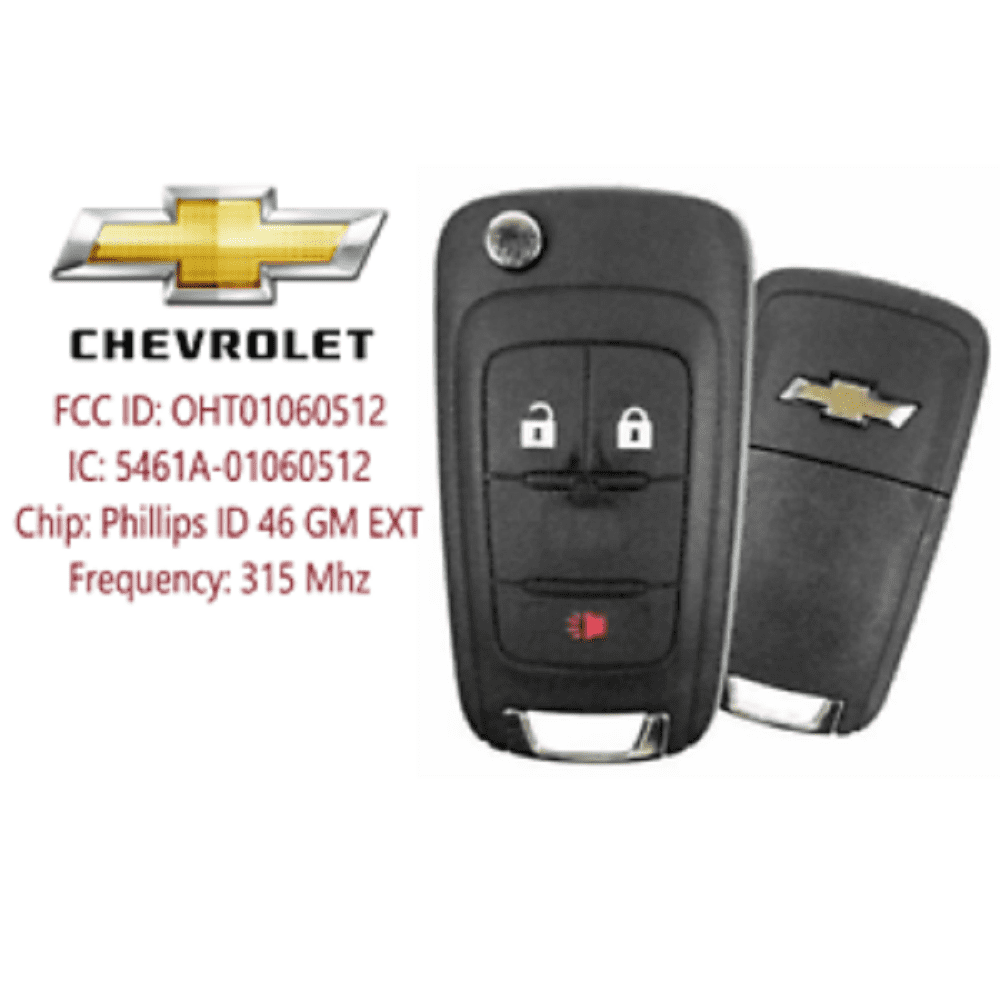 Chevrolet Equinox Spark Trax Flip Key - Walmart.com