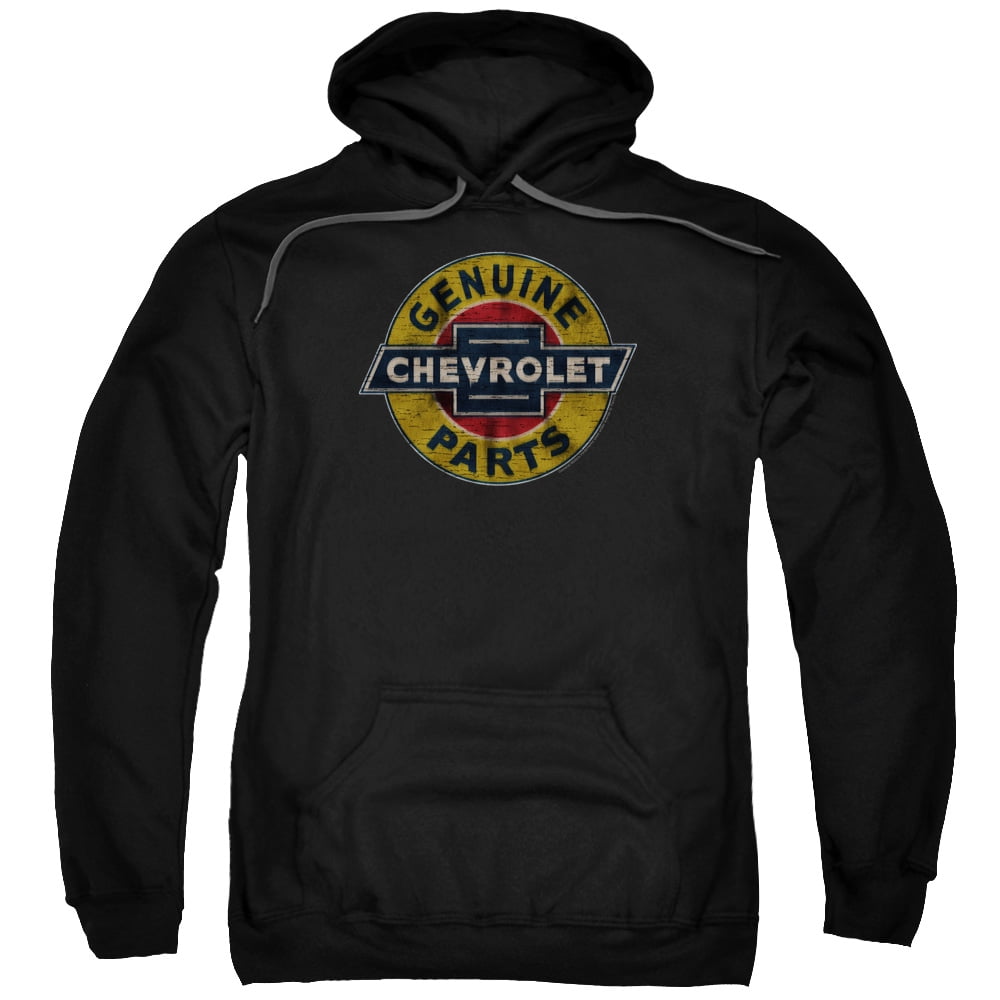 Chevrolet Genuine Chevy Parts Distressed Sign Adult Pullover Hoodie ...