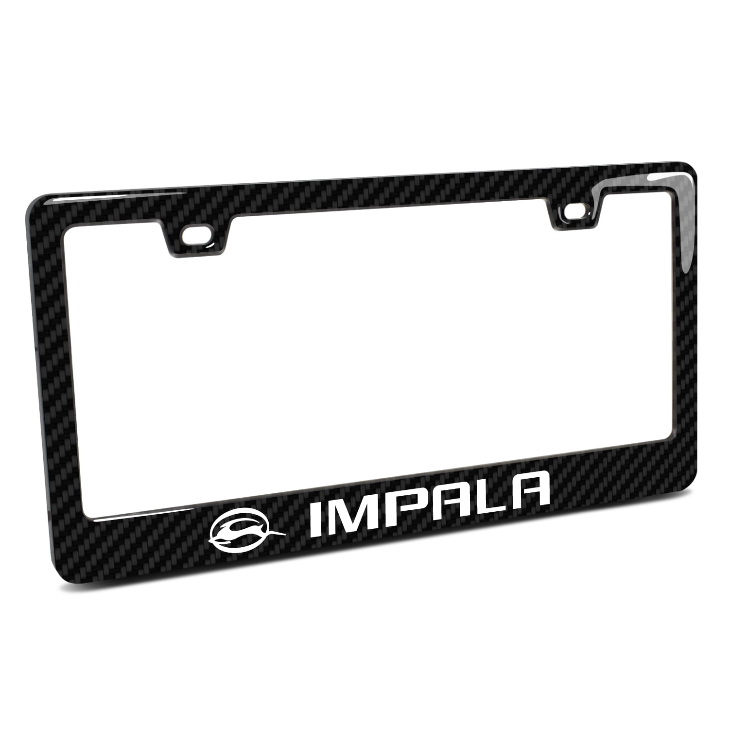 Chevrolet Impala in 3D on Real Carbon Fiber Finish ABS Plastic License ...