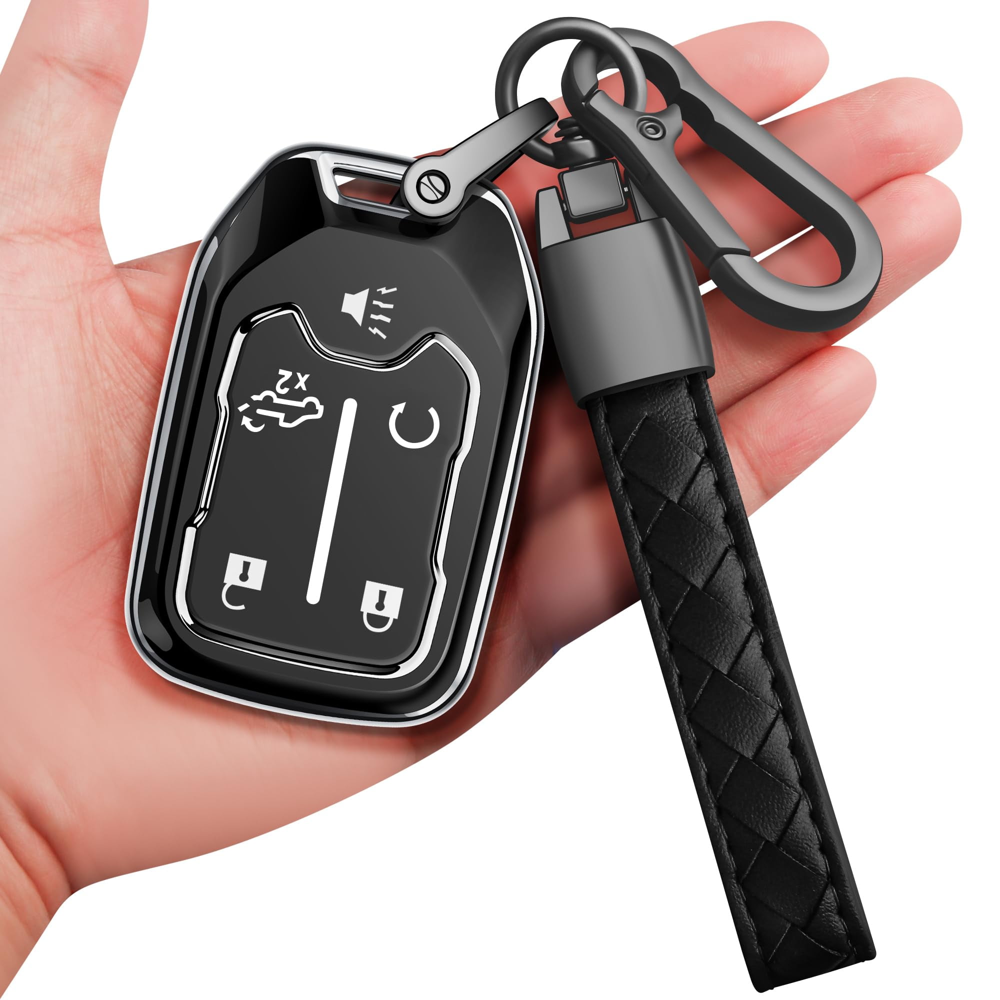 for Chevrolet Key Fob Cover with Keychain Soft Full Protection Key ...