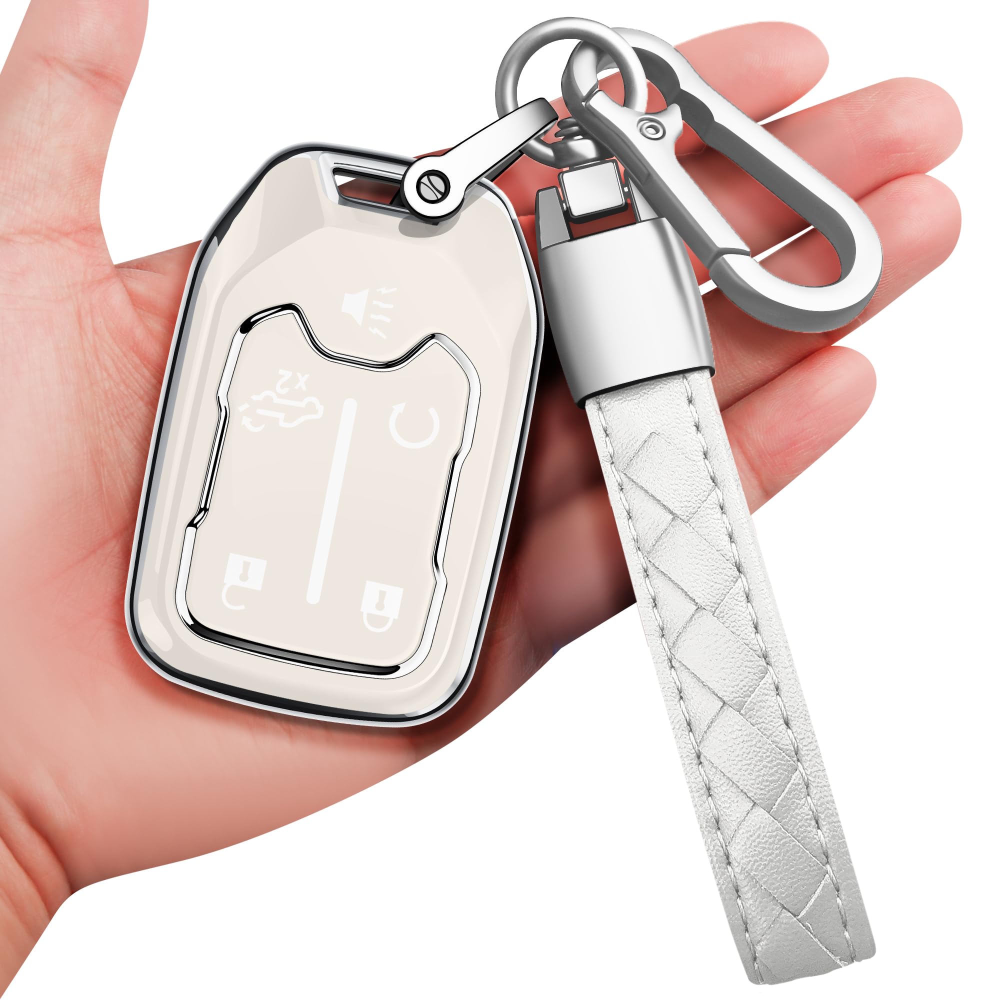 for Chevrolet Key Fob Cover with Keychain Soft Full Protection Key ...