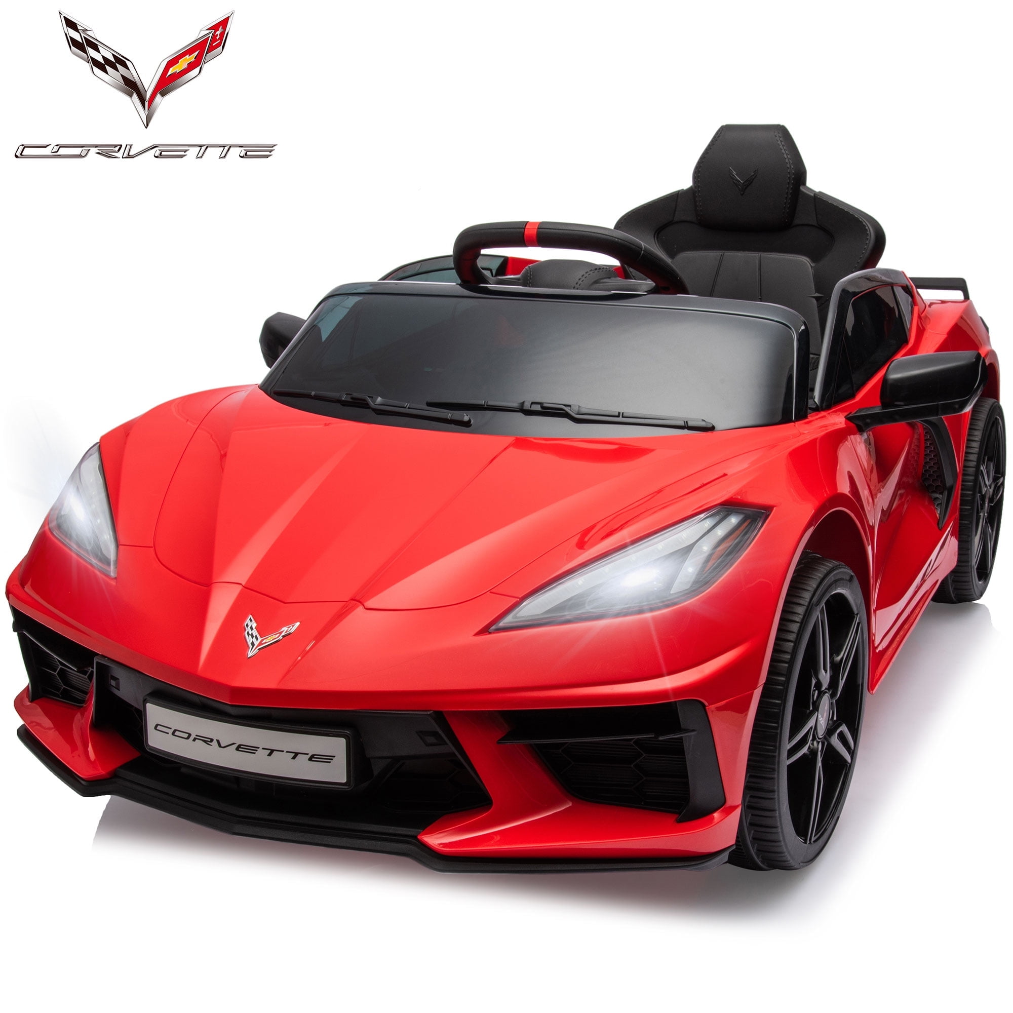 Chevrolet Corvette C8 Kids Electric Car, 12V7Ah, Remote Control, Music ...